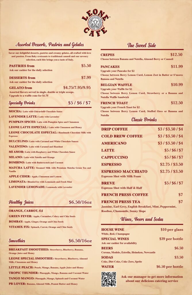 Leone Cafe - Traditional Italian Coffee